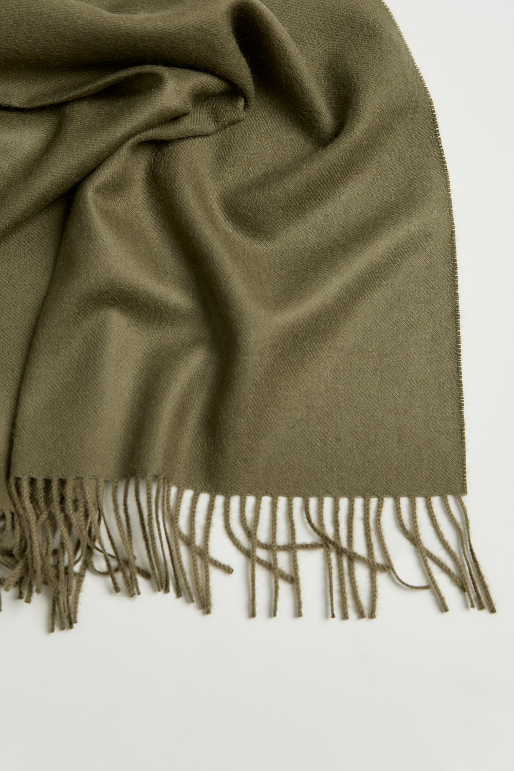 Rowan Shawl | Moss Green | Baby Alpaca | Ahblo