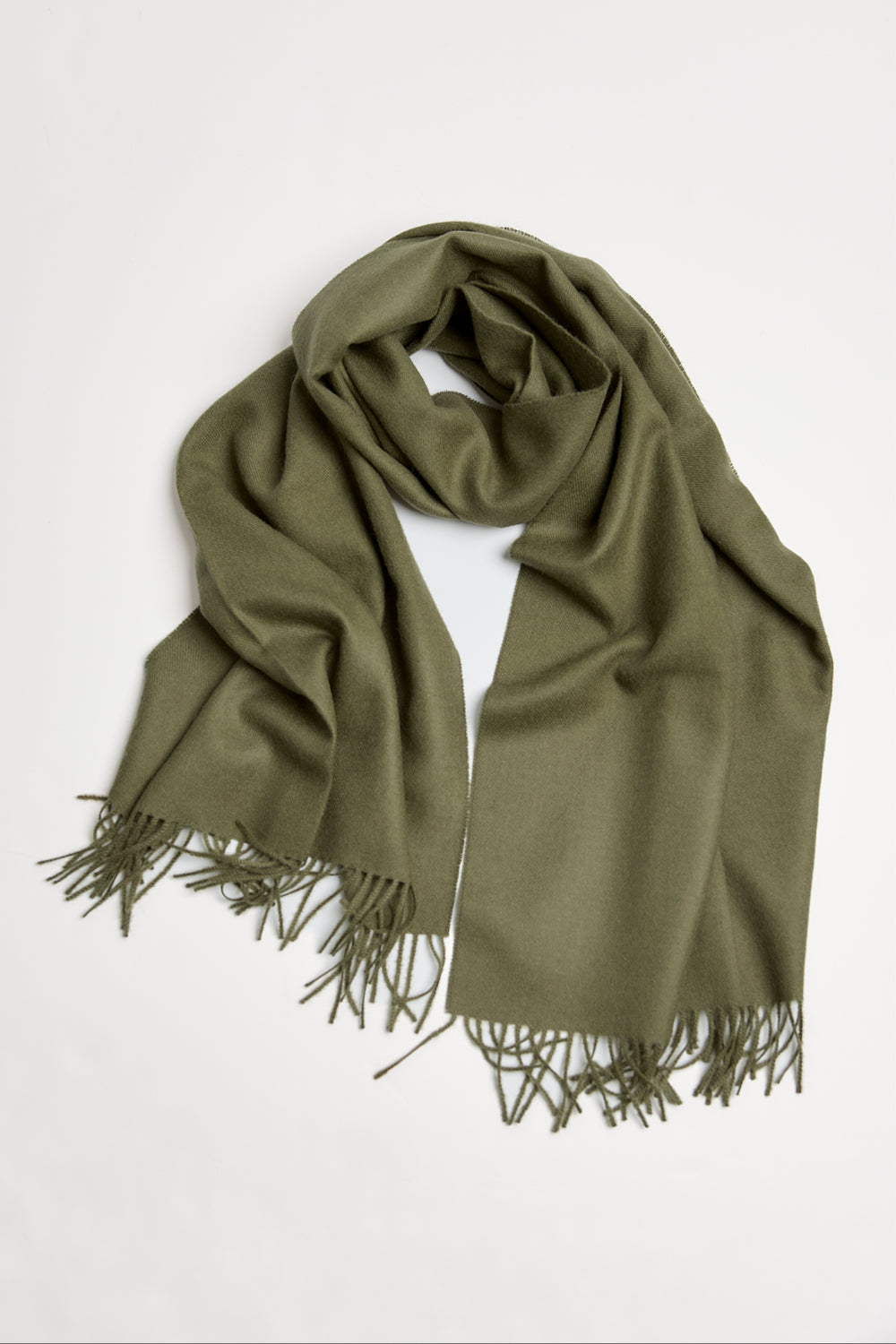 Rowan Shawl | Moss Green | Baby Alpaca | Ahblo